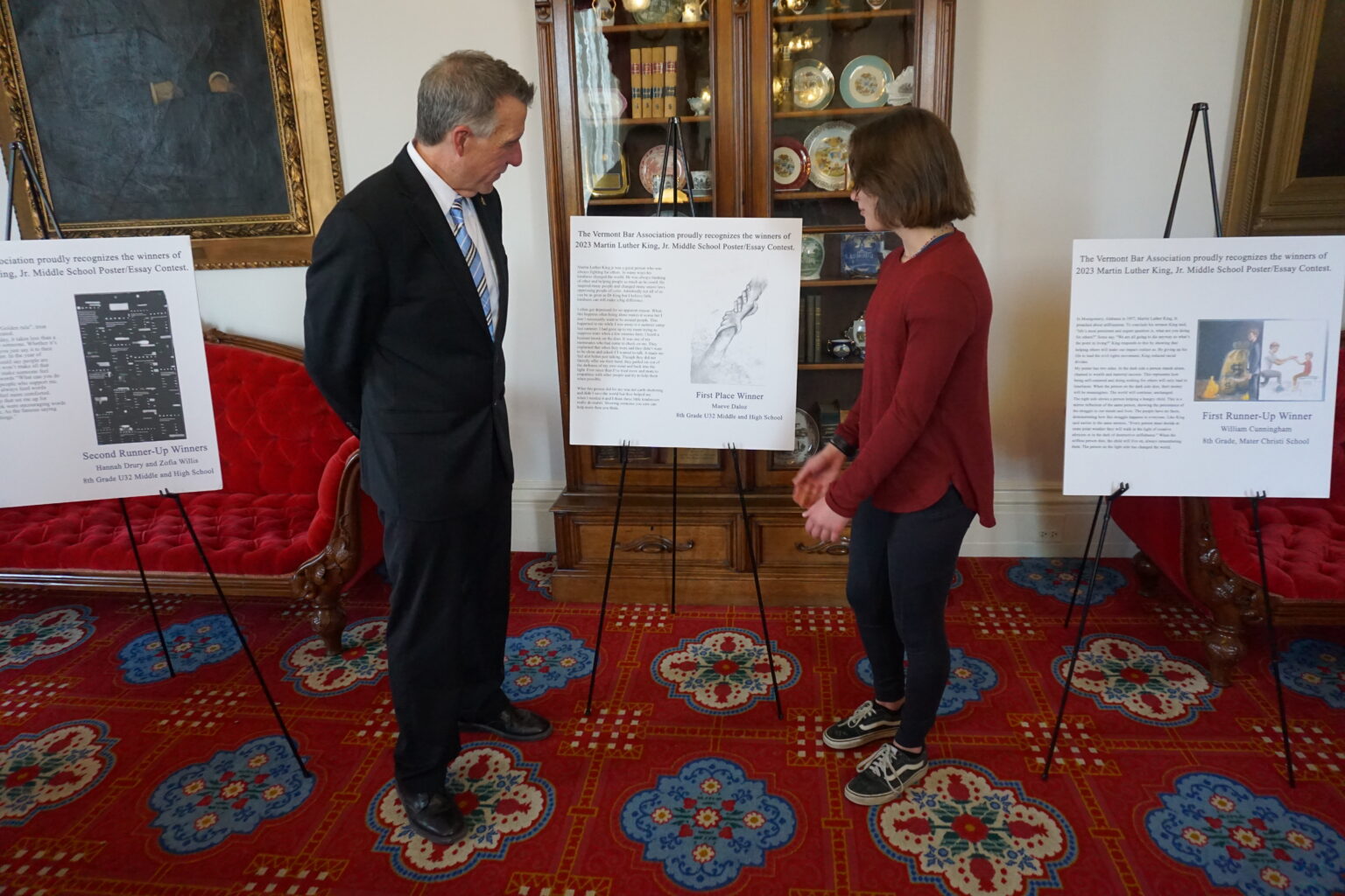 Gov. Gives Awards at State House to 2023 VBA MLK Poster/Essay Contest ...